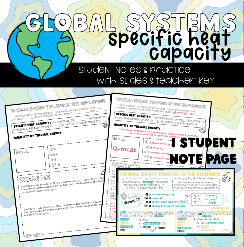 Specific Heat Capacity Notes | Made By Teachers