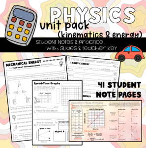Physics Unit Pack (Alberta Science 10 Curriculum) | Made By Teachers