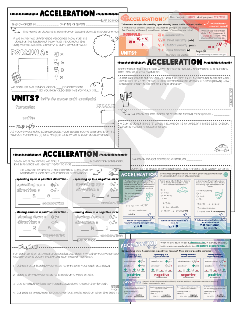 Physics Unit Pack (Alberta Science 10 Curriculum) | Made By Teachers