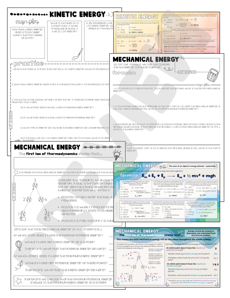 Physics Unit Pack (Alberta Science 10 Curriculum) | Made By Teachers