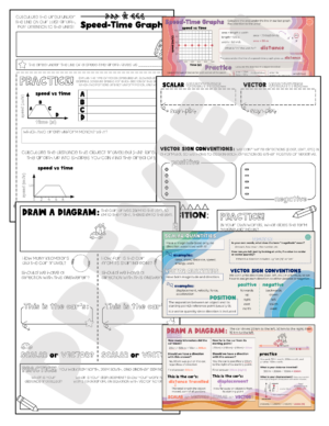 Kinematics Chapter (Student Notes, Teacher Key, Slides) | Made By Teachers