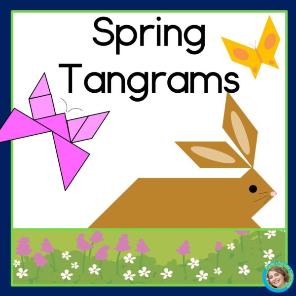 Spring Tangram Puzzles Printable | 2D Shapes Math Center | Tangrams ...