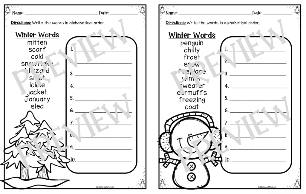 Crossword Puzzles, Word Searches, and Word Sorts for Winter ELA | Made ...