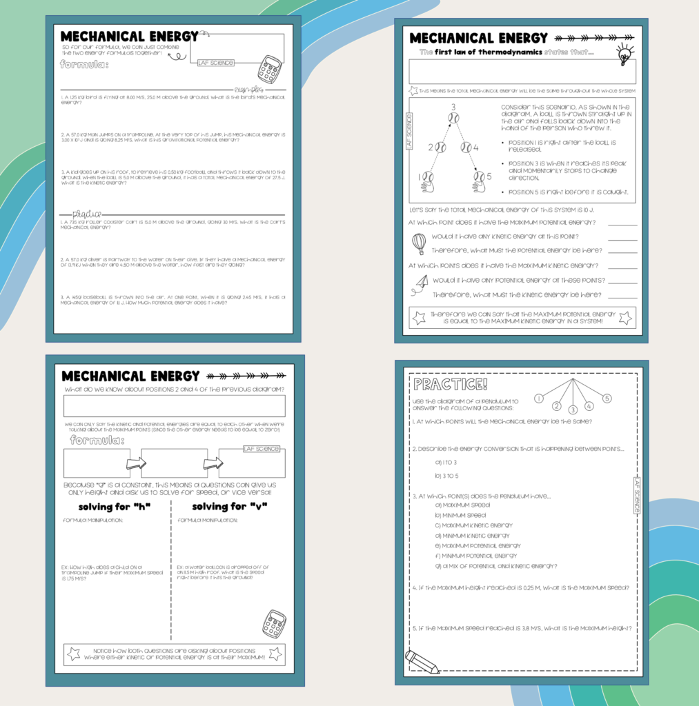 Mechanical Energy (Notes and Practice) | Made By Teachers
