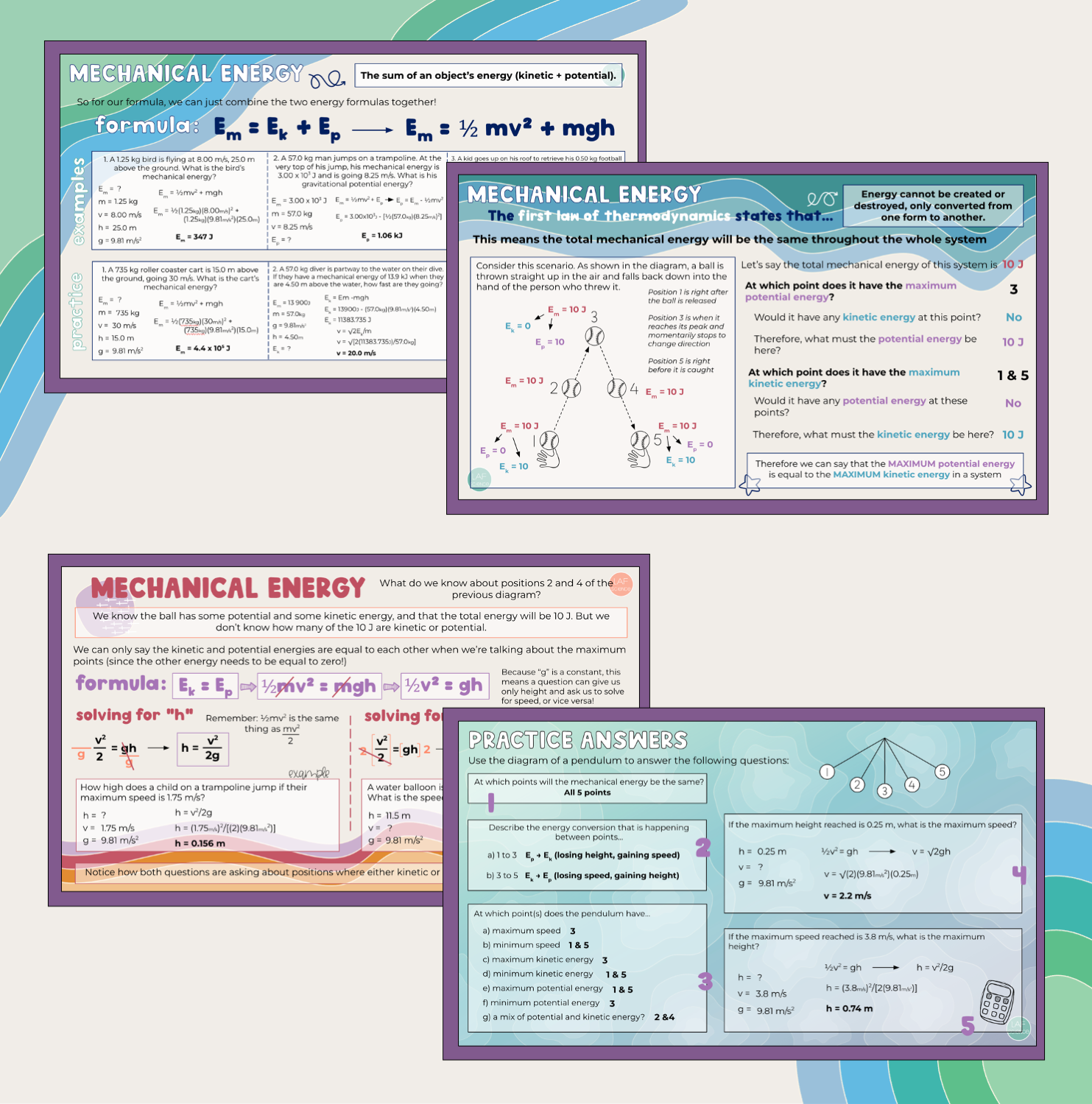 Mechanical Energy (Notes and Practice) | Made By Teachers