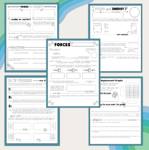 Forces, Mass vs Weight, and Work (Notes and Practice) | Made By Teachers