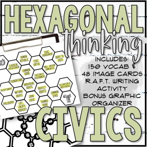 Intro to Civics Hexagonal Thinking Activity (Paper) | Made By Teachers