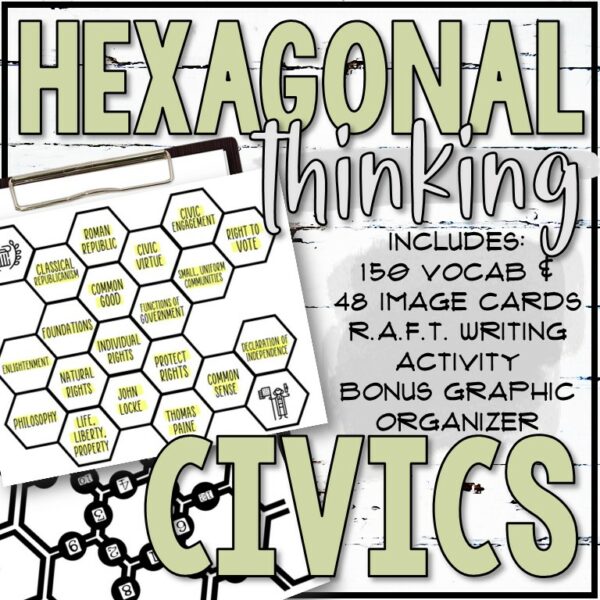Intro to Civics Hexagonal Thinking Activity (Paper) | Made By Teachers