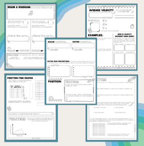Vector and Scalar Quantities, Displacement, and Velocity (Notes and ...