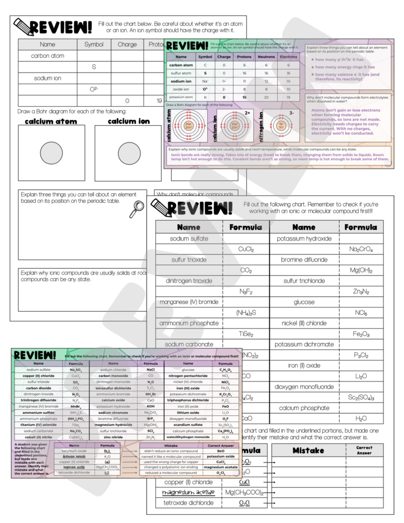 Alberta Science 10 Complete Course Note Package with Practice & Slides ...