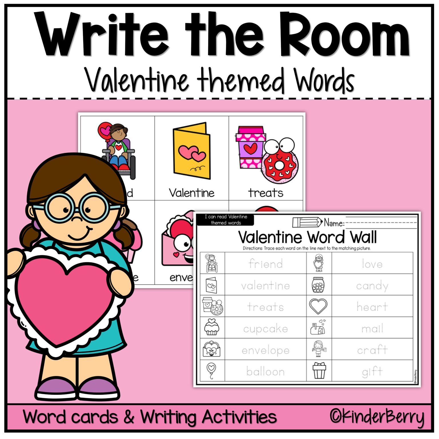 Valentine Write the Room + Sentence Writing Activity | February | Made ...