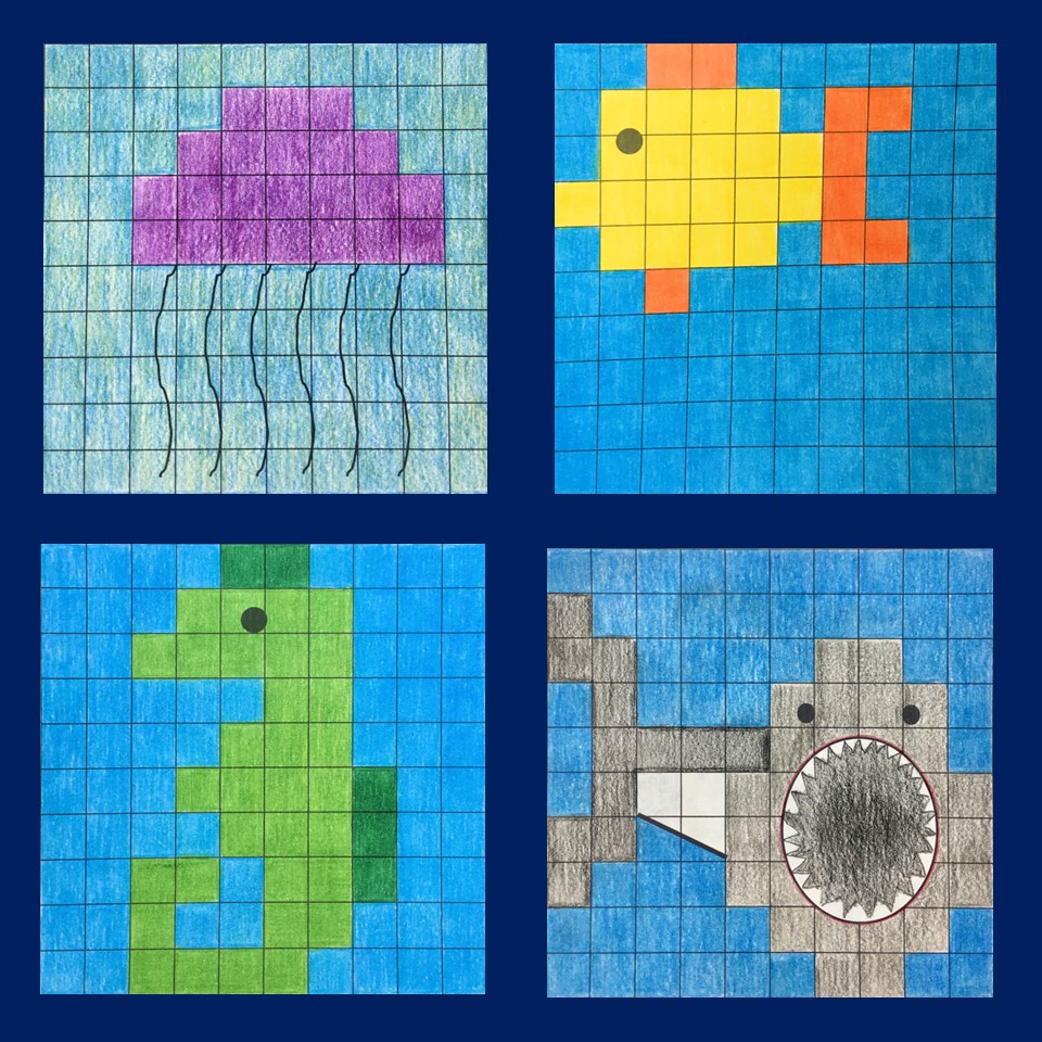 Ocean Animals 100s Chart | Hundreds Charts | 100 Chart Mystery Pictures ...