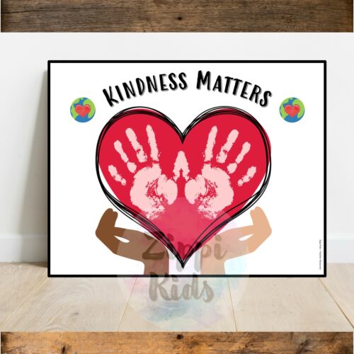 Kindness Handprint Craft Activities, Kindness week art project Keepsake ...