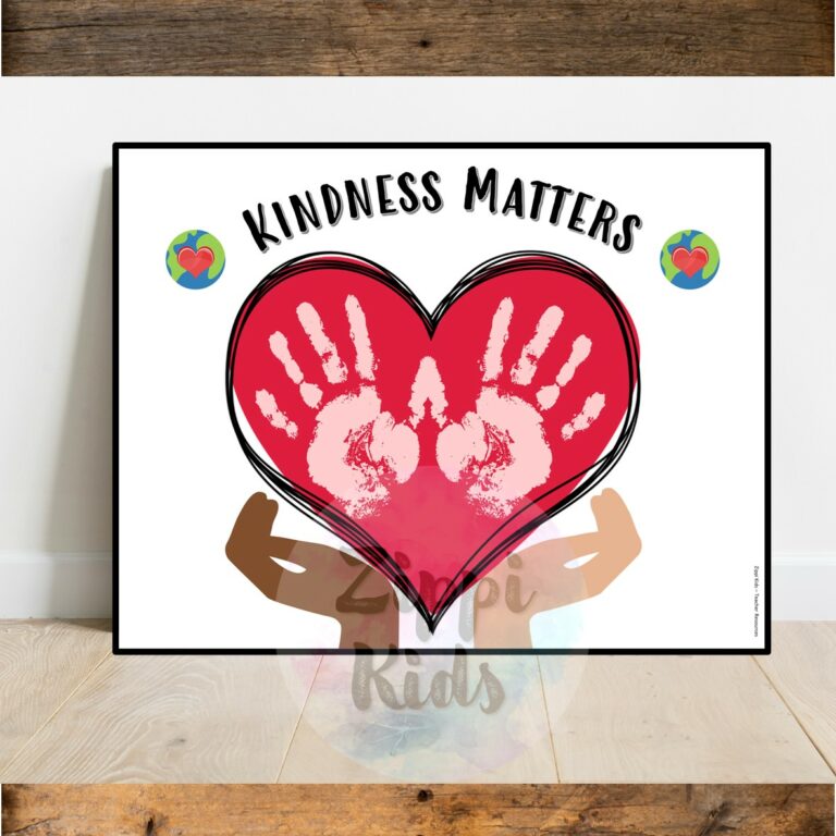 Kindness Handprint Craft Activities, Kindness week art project Keepsake ...