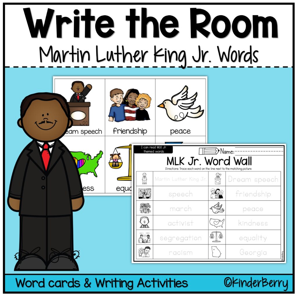 Martin Luther King Jr. Write the Room + Sentence Writing Activity ...