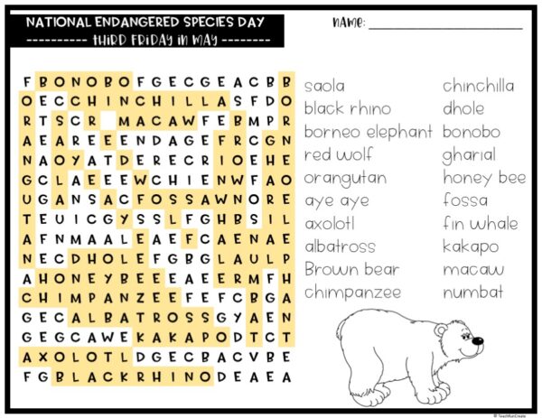 May Word Search Puzzles | Made By Teachers