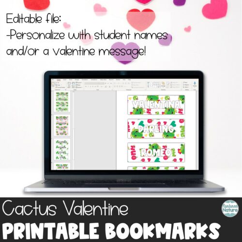 Cactus Valentine’s Day Bookmarks - Printable Cards for Students | Made ...