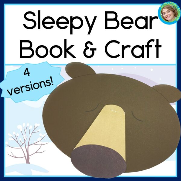 Hibernation Guided Reading Sleepy Bear Book and Craft | Hibernating ...