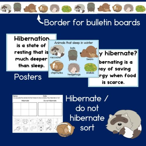 Hibernation Guided Reading Sleepy Bear Book and Craft | Hibernating ...