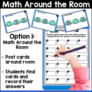 Winter Math Around the Room Missing Numbers to 20 Task Card Activity ...