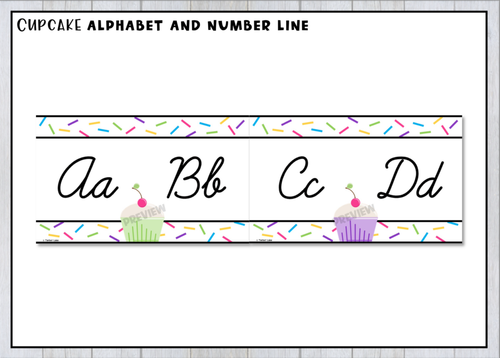 Cupcake Themed Alphabet Cards | Made By Teachers