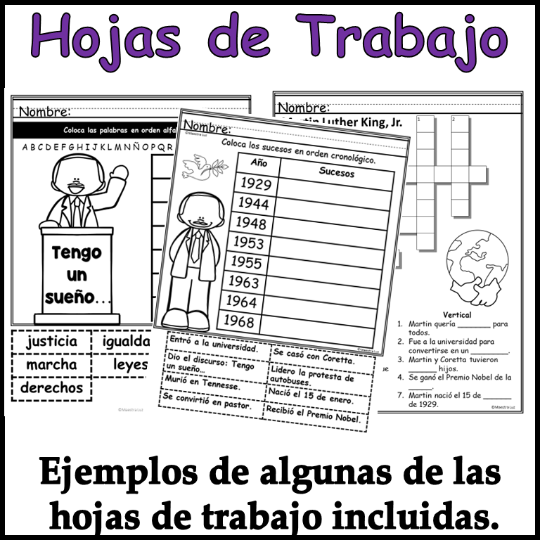 Martin Luther King Jr. Spanish MLK Jr. | Made By Teachers