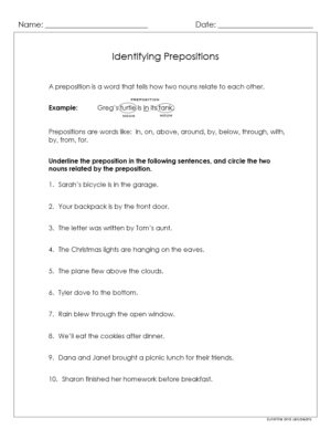 Practice with Prepositions / Prepositional Phrases - 3 worksheets ...