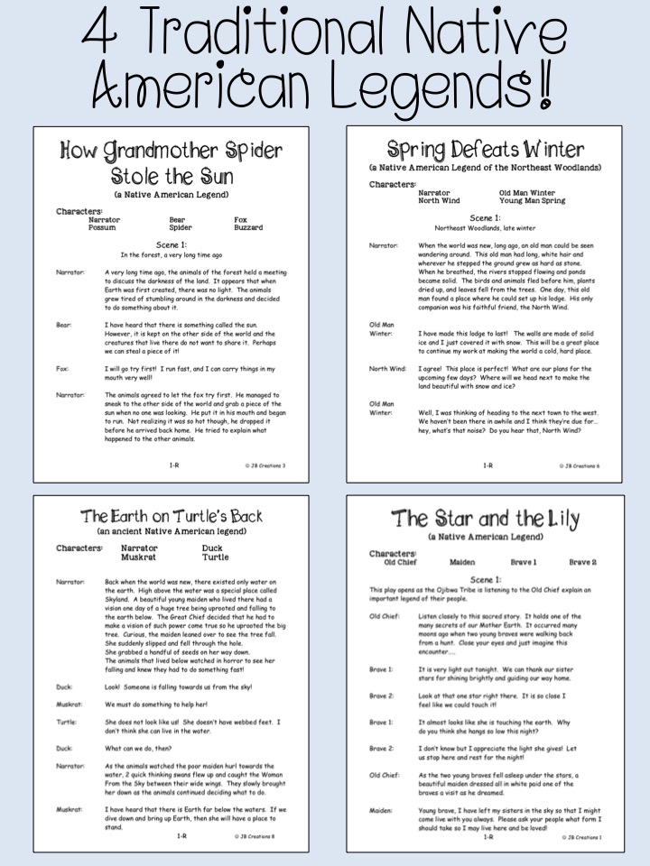 Reader's Theater: Native American Myths & Legends | Made By Teachers