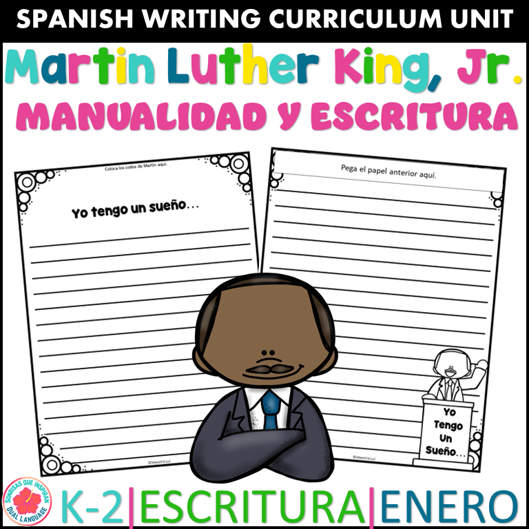Martin Luther King Jr. Manualidad y Escritura | Made By Teachers