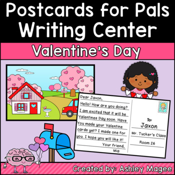 Postcards for Pals: Valentine Themed Writing Center | Made By Teachers