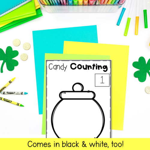 St. Patrick's Day Counting Mats Math Center for Preschool, Pre-K ...