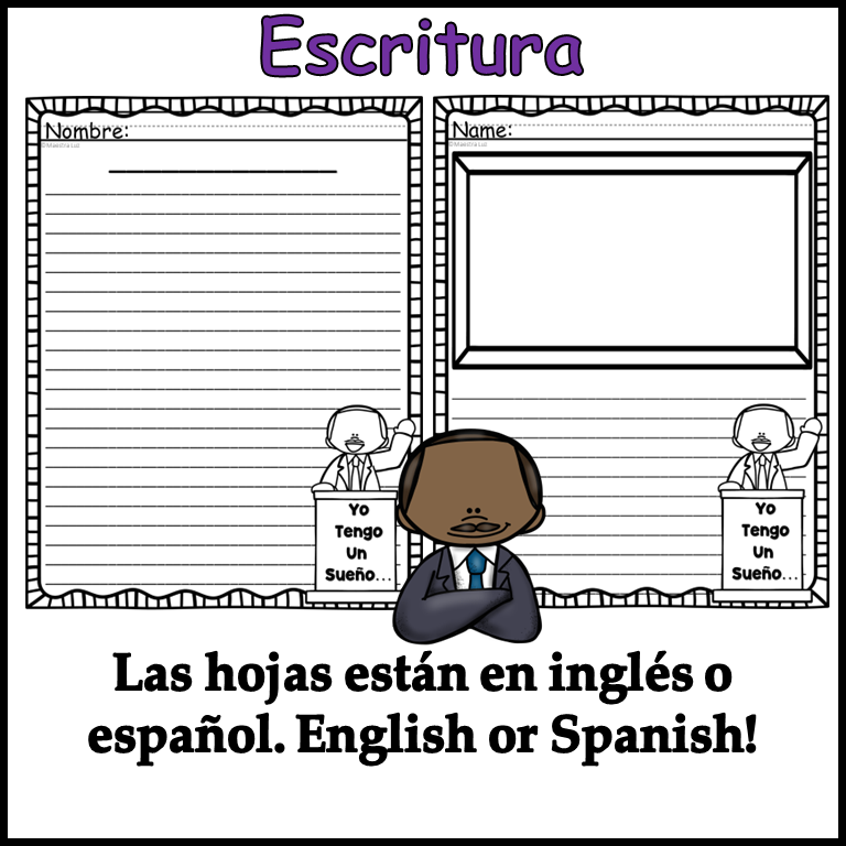 Martin Luther King Jr. Manualidad y Escritura | Made By Teachers