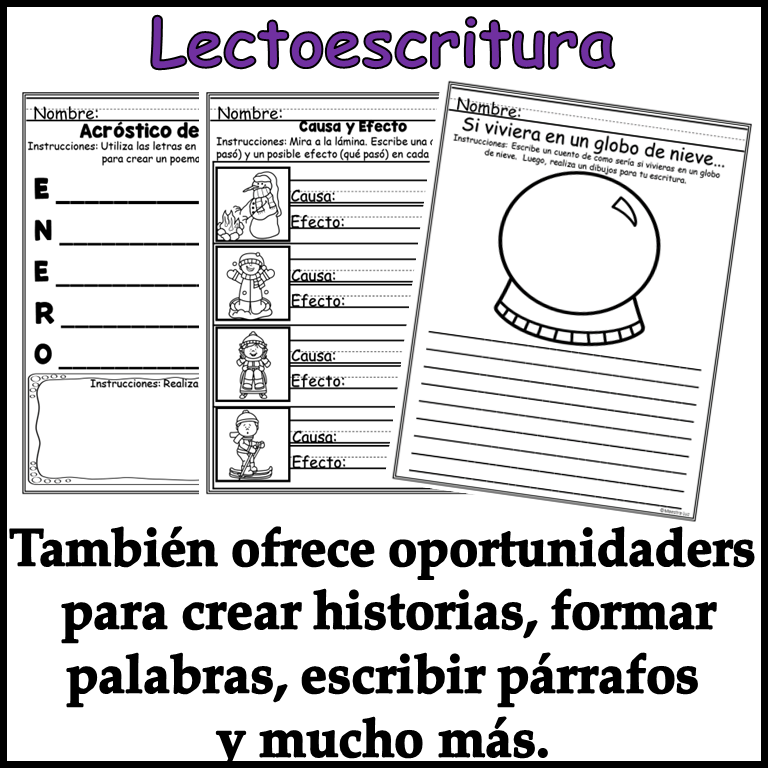 Enero Repaso de Escritura y Matemáticas | Made By Teachers