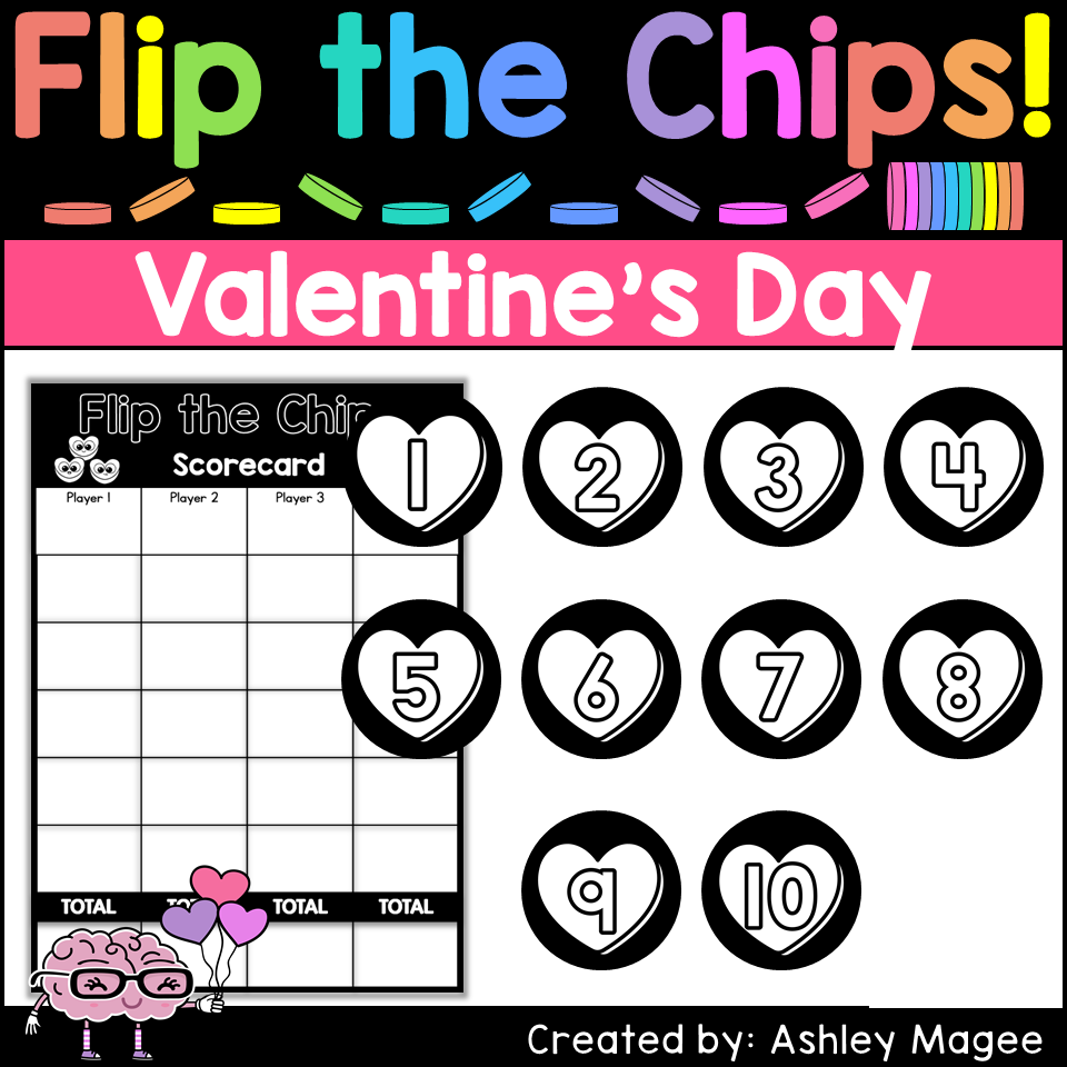 Flip the Chips Valentine's Day Math Game | Made By Teachers
