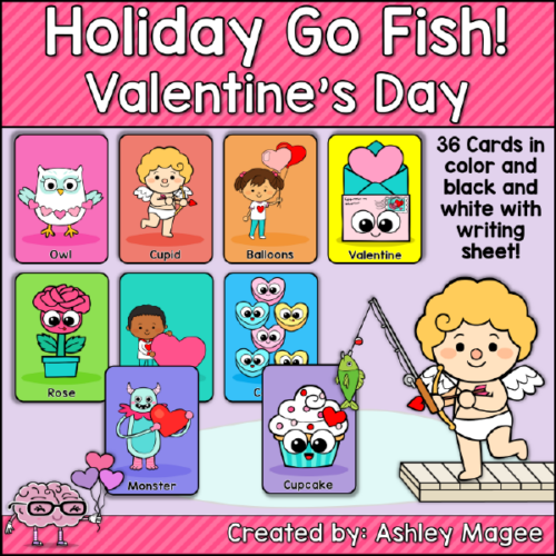 Holiday Fun Go Fish Game - Valentine's Day Themed Game | Made By Teachers