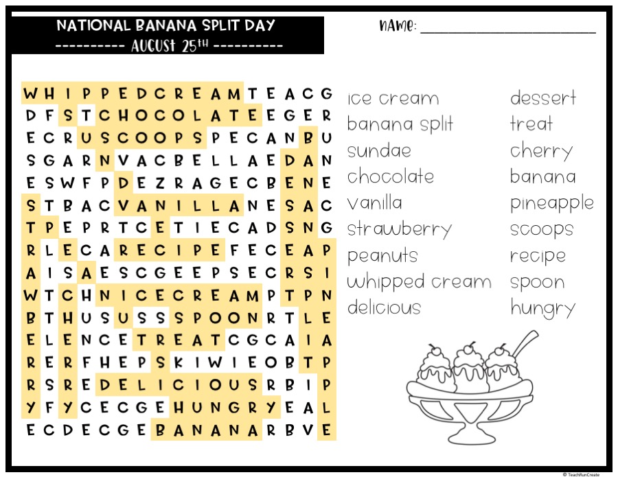 August Word Search Puzzles | Made By Teachers