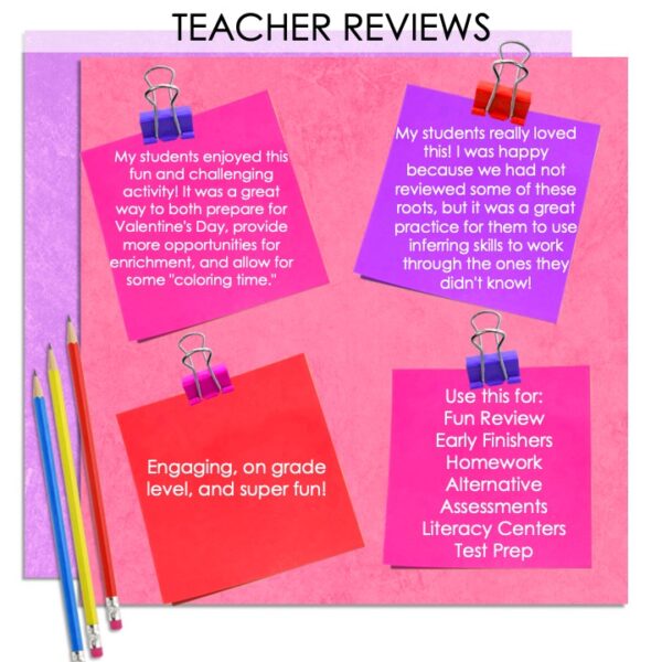 Valentine's Day Activities for Middle School Color By Number Language ...