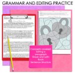 Valentine's Day Activities for Middle School Color By Number Language ...