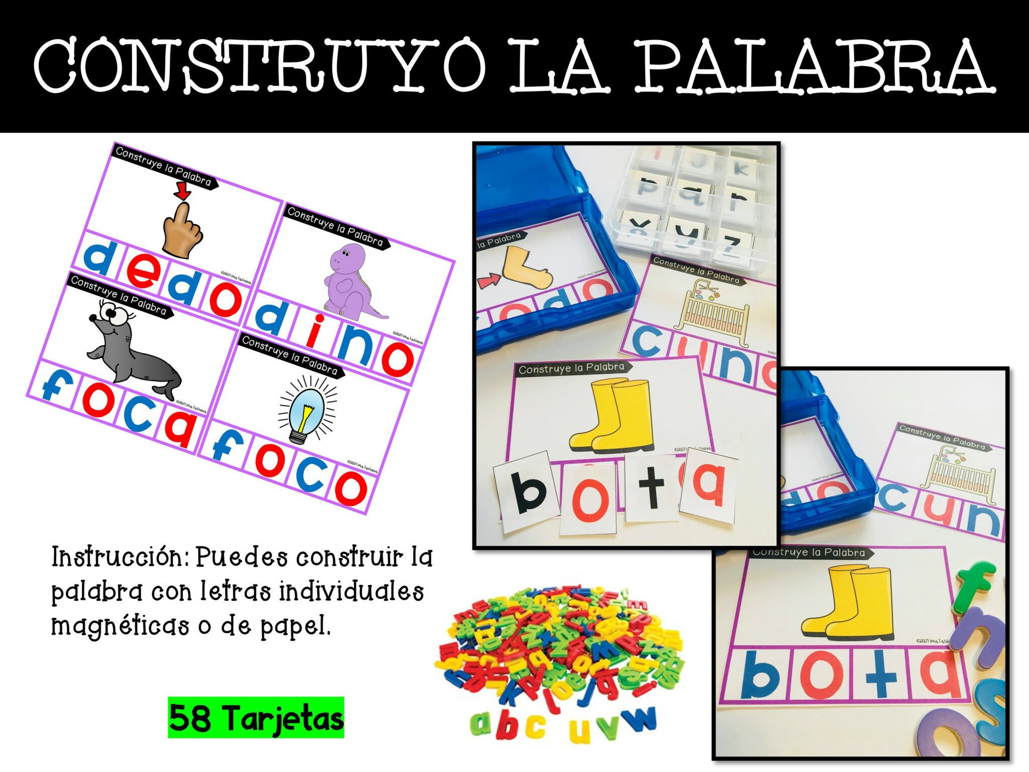 Centros de Lectoescritura | Tarjetas | Guided Reading Task Cards in ...