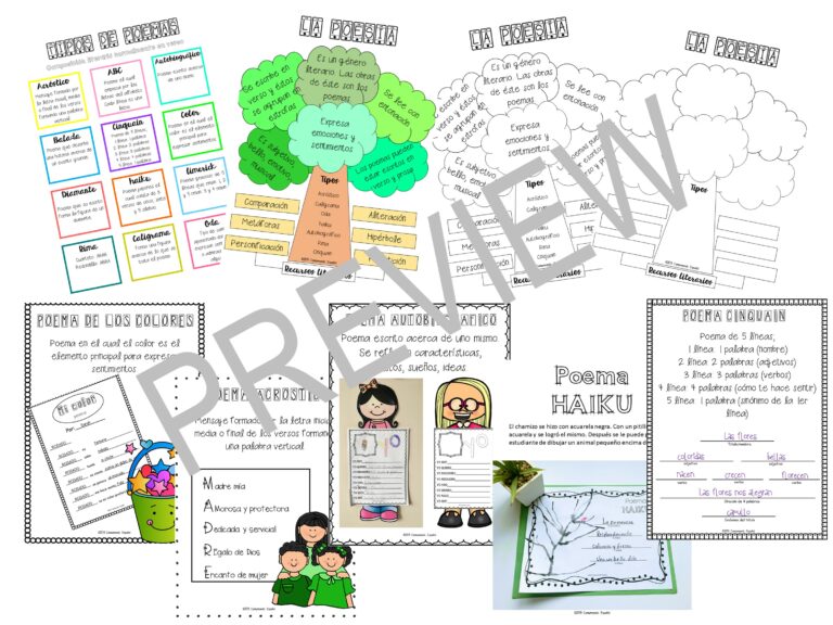 Poetry Writing Unit in Spanish | Escribiendo Poesía | Made By Teachers