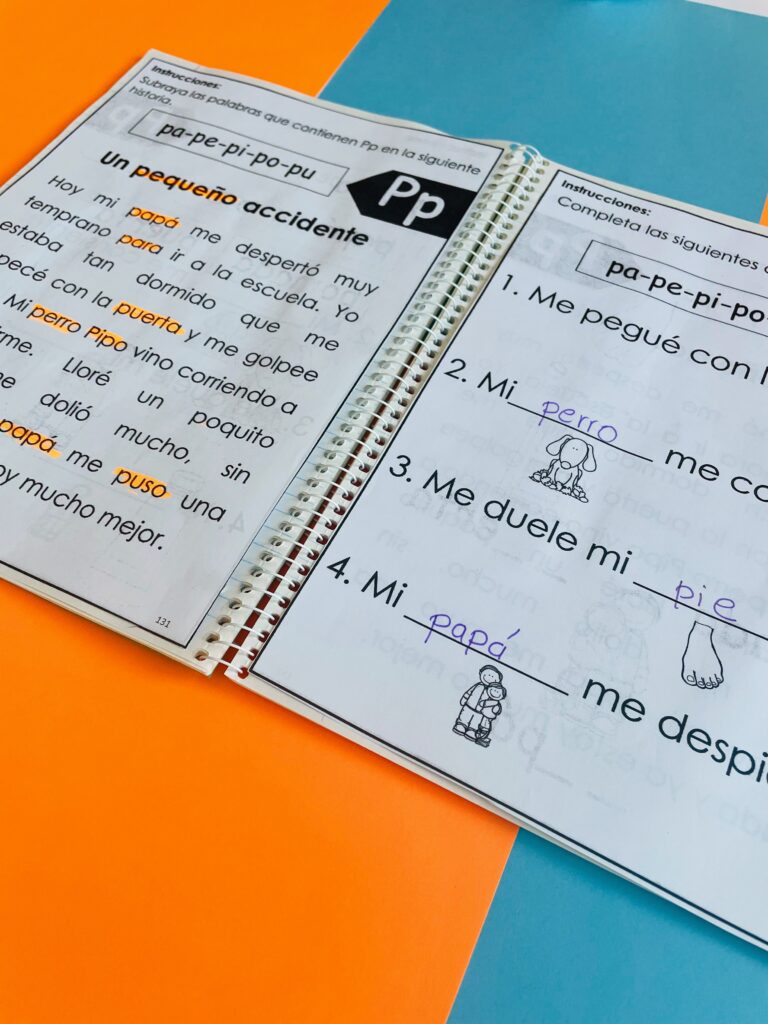 Spanish Direct Syllables Worksheets | Libro de LectoEscritura | Sílabas ...