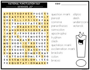 September Word Search Puzzles | Made By Teachers