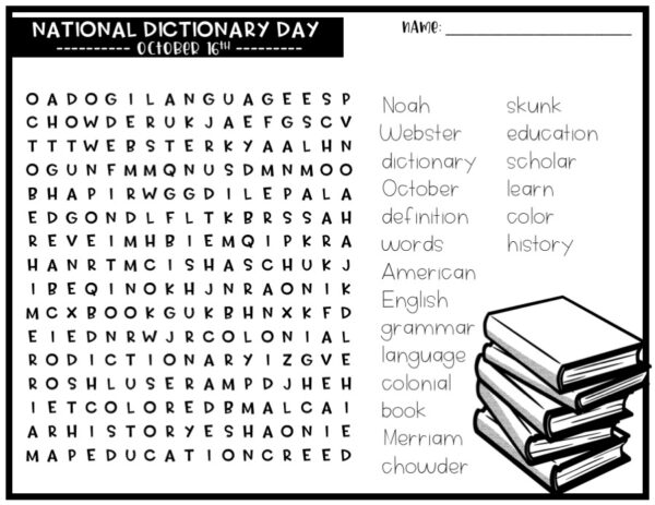 October Word Search Puzzles | Made By Teachers