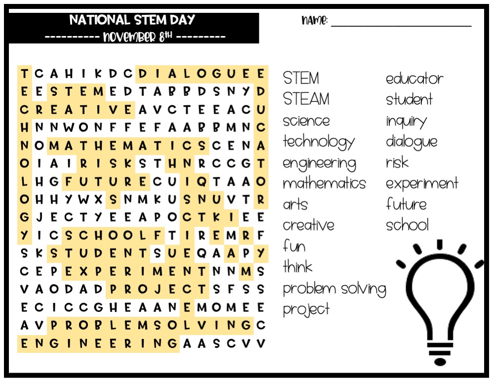 November Word Search Puzzles | Made By Teachers