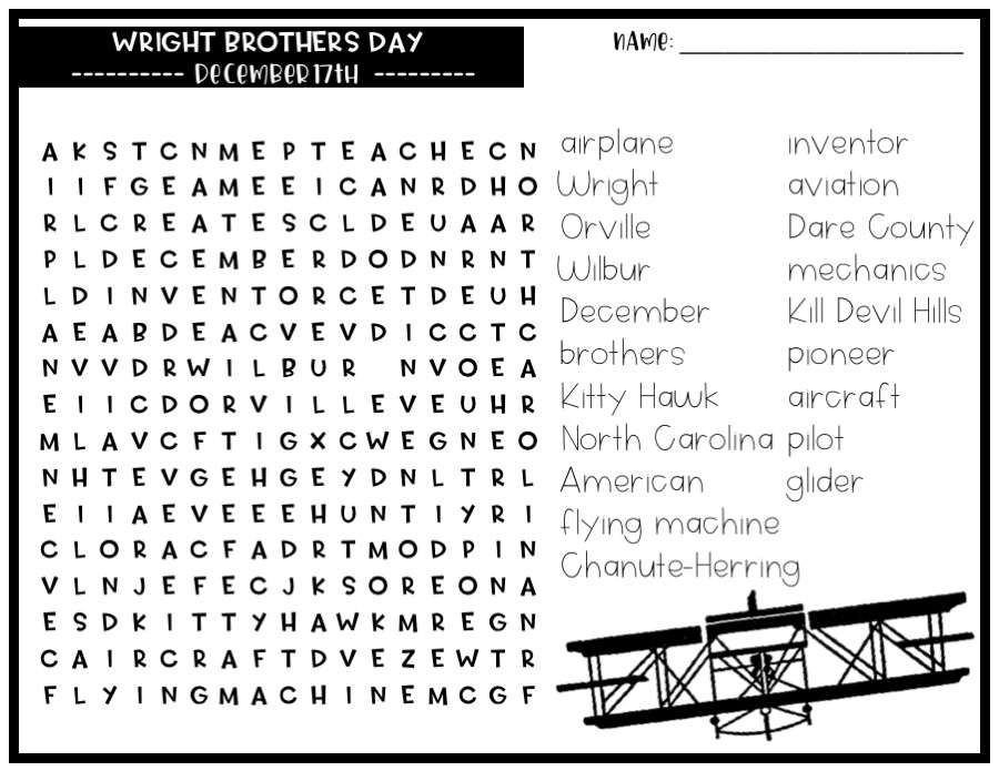 December Word Search Puzzles | Made By Teachers