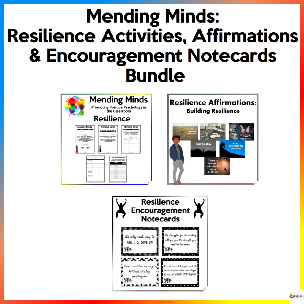 Resilience Activities, Affirmations, and Encouragement Cards Bundle ...