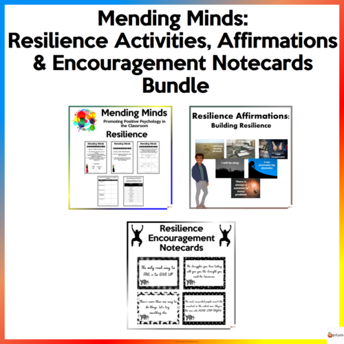 Resilience Activities, Affirmations, and Encouragement Cards Bundle ...