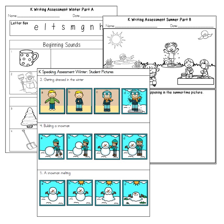 ESOL Assessments Kindergarten Print and Digital | Made By Teachers
