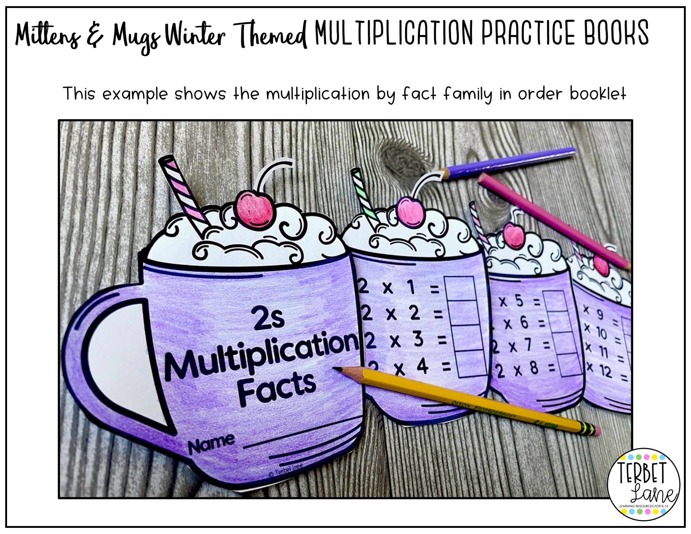 Winter Multiplication Facts Practice Books | Made By Teachers