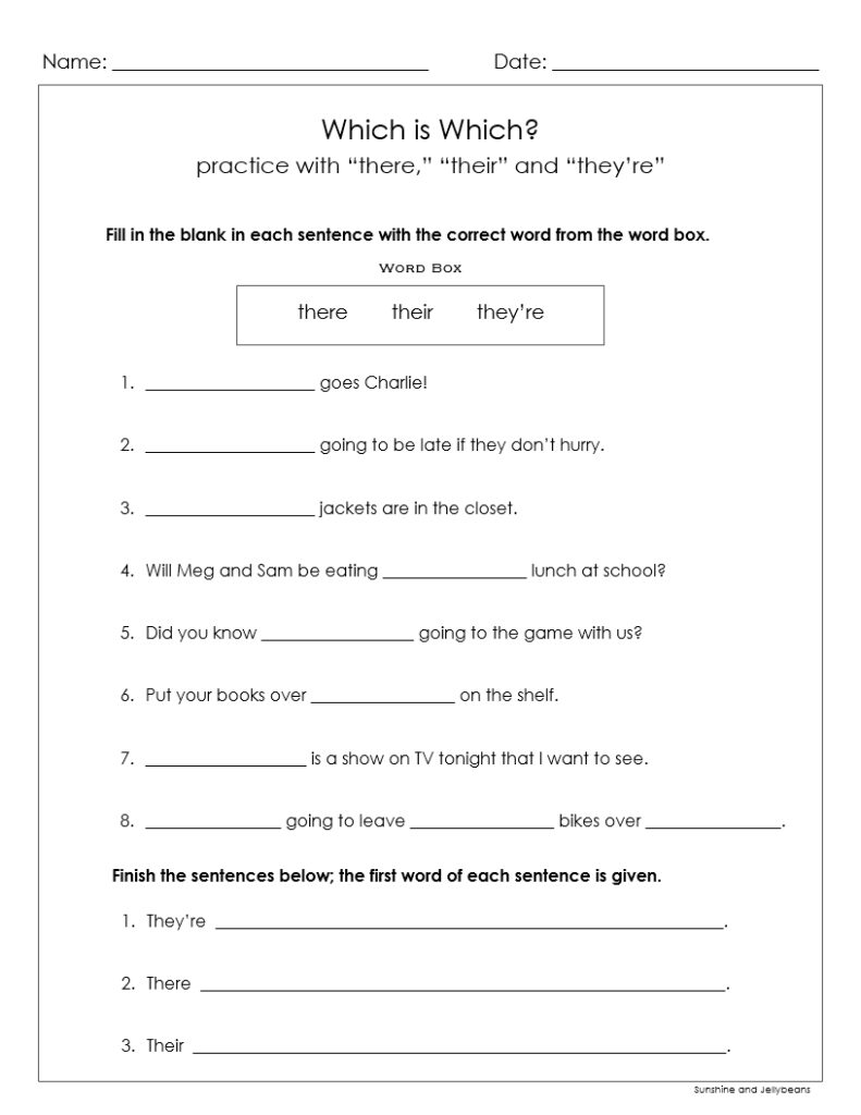 Homonyms - There/Where/Its - Which is Which? - Grades 3-4 - CCSS | Made ...